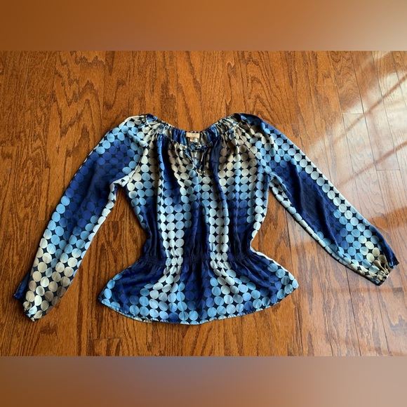 Ellen Tracy | Tops | Ellen Tracy Blue Satin Blouse | Poshmark